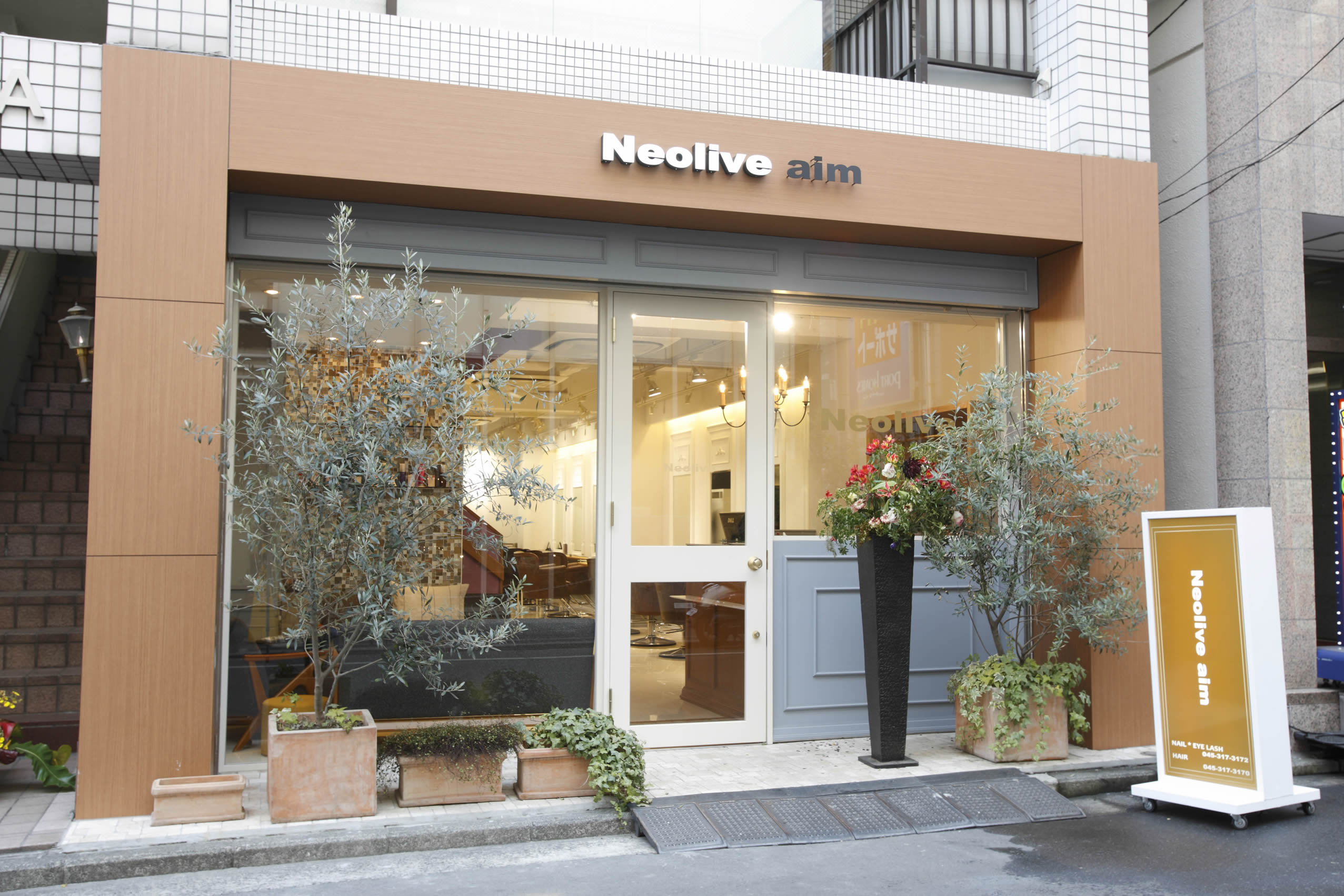 Neolive aim｜設計・デザイン実績｜WHATS Inc./株式会社ワッツ|美容室サロンの設計・内装・デザイン